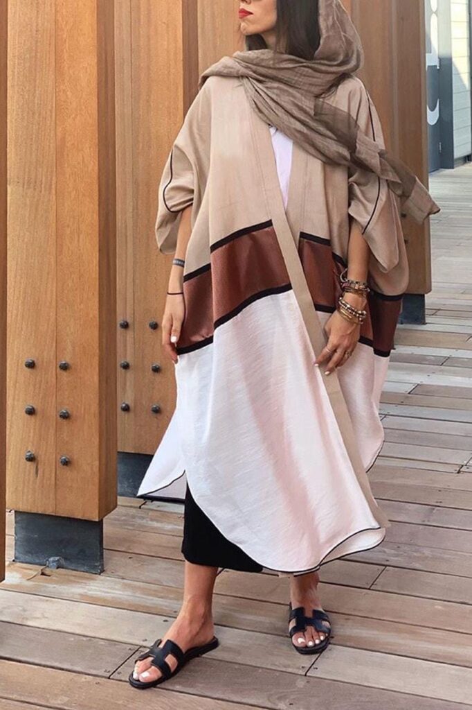 Beige color Abaya - Heracloset Online