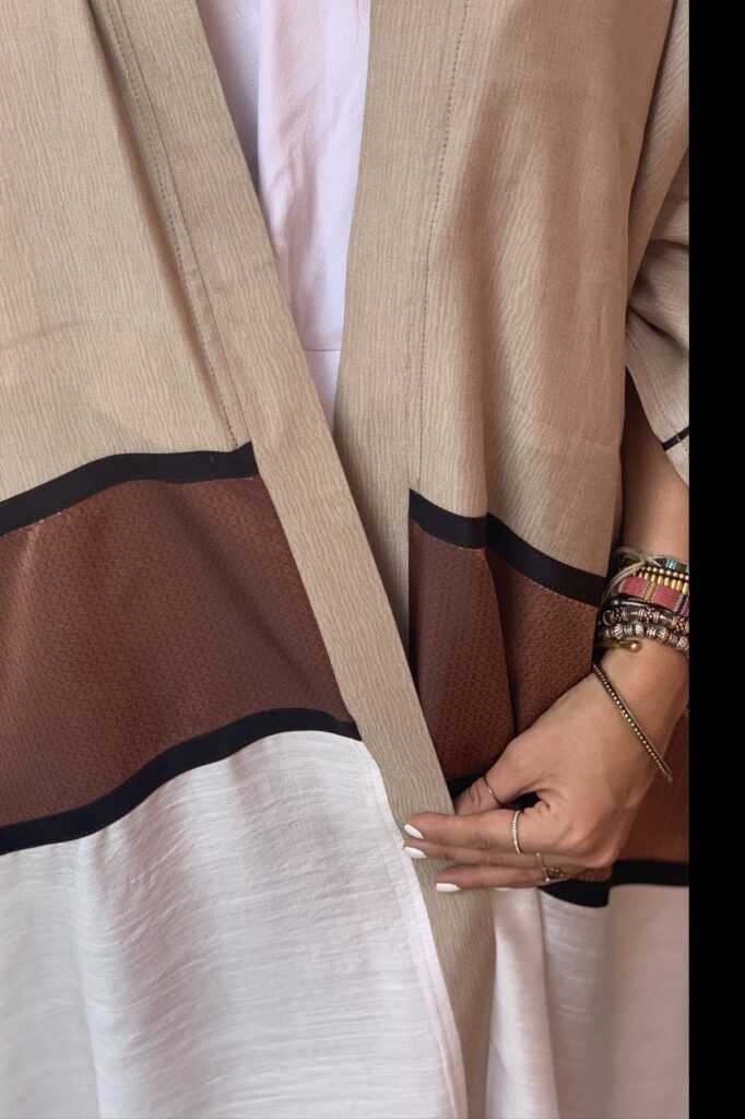 Beige color Abaya - Heracloset Online