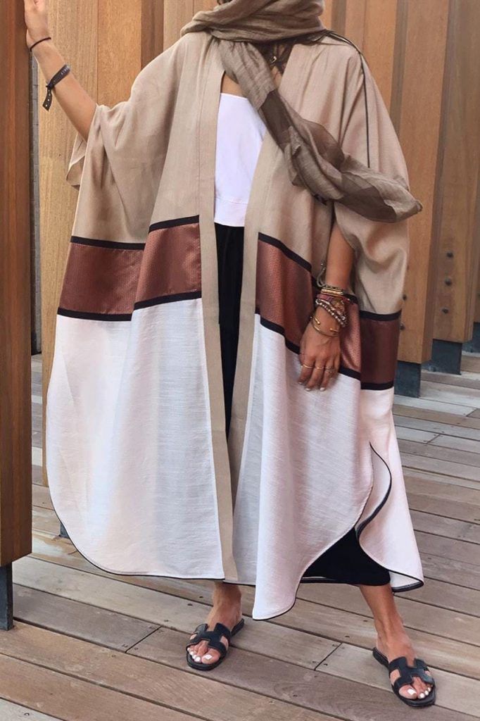 Beige color Abaya - Heracloset Online