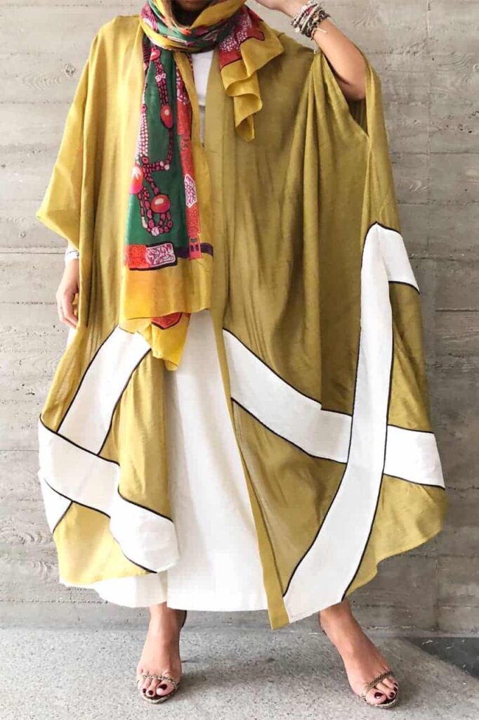 Modern Abaya reflects Sunshine color - Heracloset Online